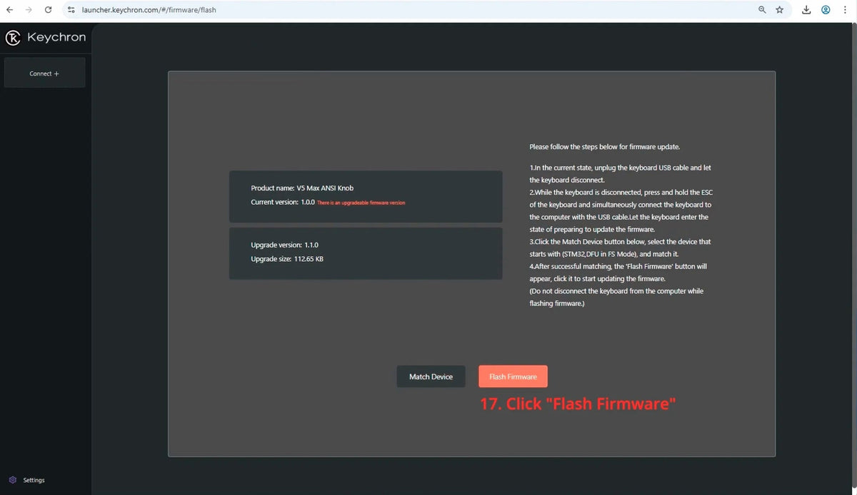 Tutorial for Firmware Update – Keychron Australia