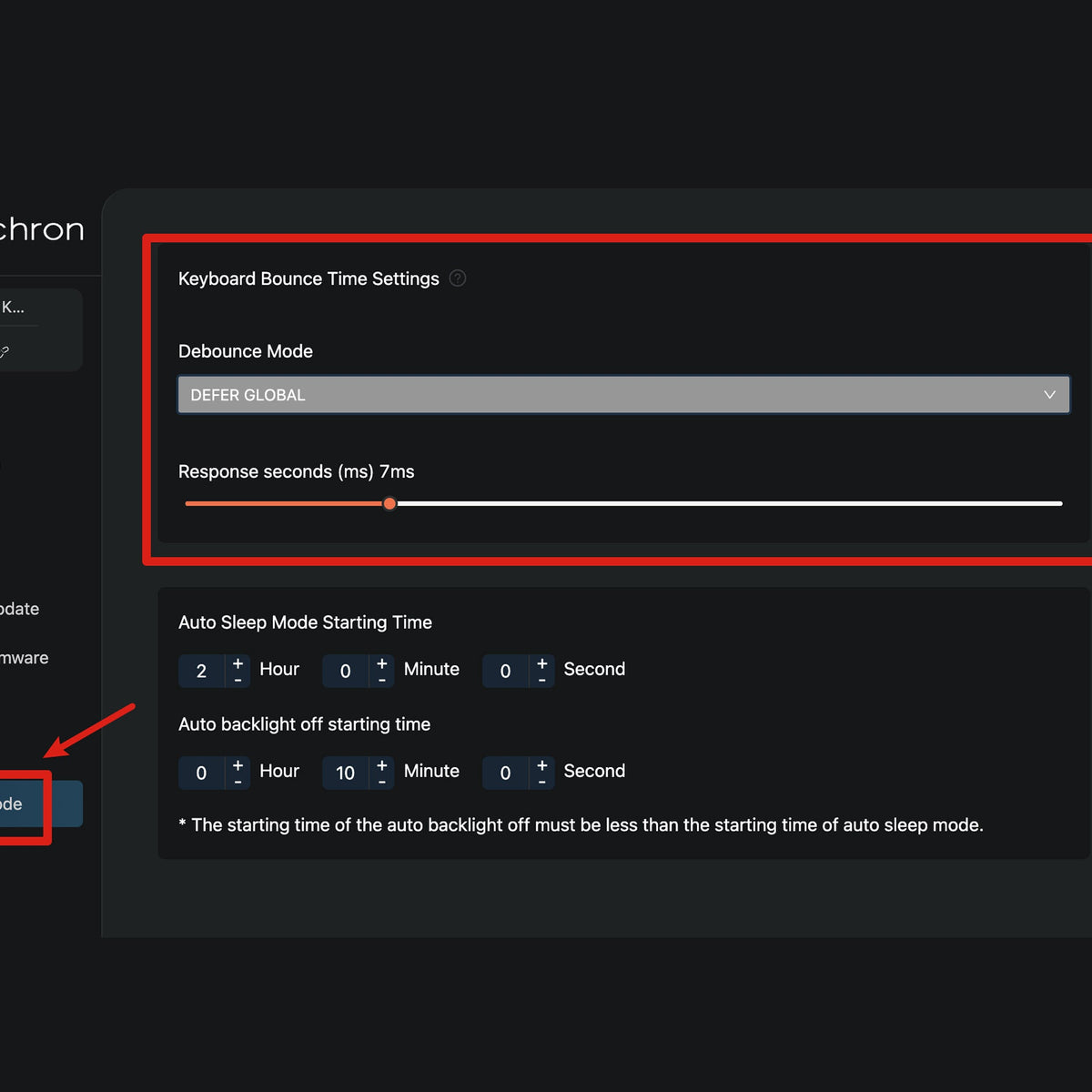 How to Set Debounce Time on Launcher – Keychron Australia