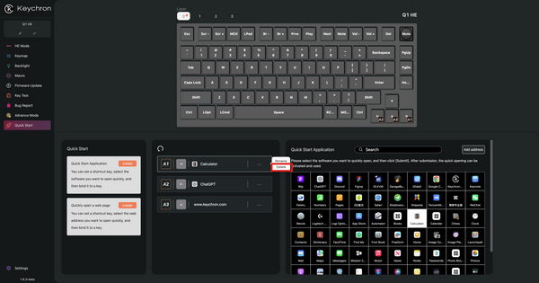 How to use Quick Start on the launcher – Keychron Australia