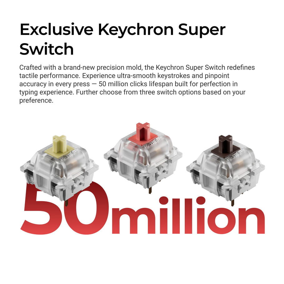 Keychron C3 Pro 8K QMK Wired Custom Mechanical Keyboard – Keychron ...