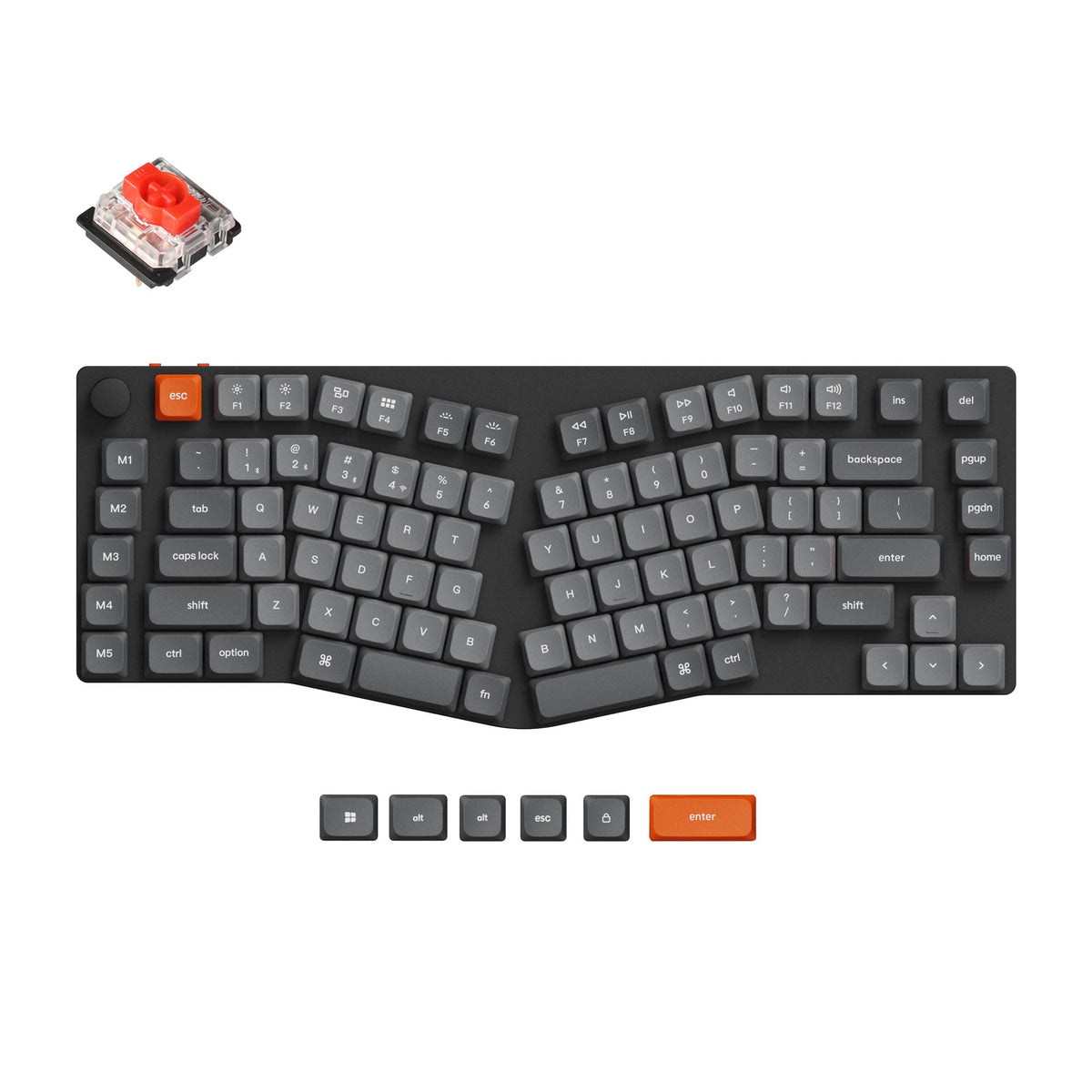 Keychron K15 Max (Alice Layout) QMK Wireless Custom Mechanical Keyboar ...