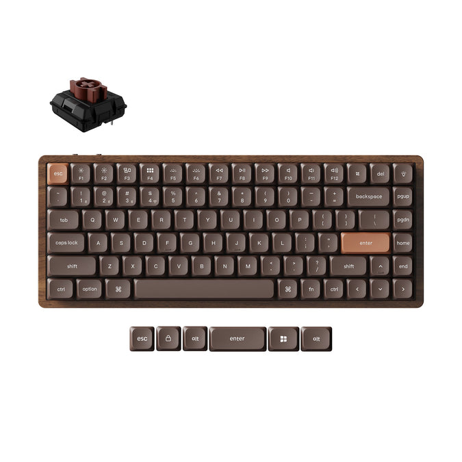 Keychron K3 Max QMK Wireless Custom Mechanical Keyboard - All-Wood Spe ...