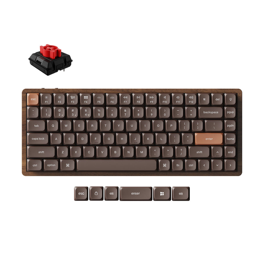 Keychron K3 Max QMK Wireless Custom Mechanical Keyboard - All-Wood Spe ...