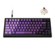 Lemokey X4 Red Backlit 75% layout Mechanical Keyboard with Shine throu ...