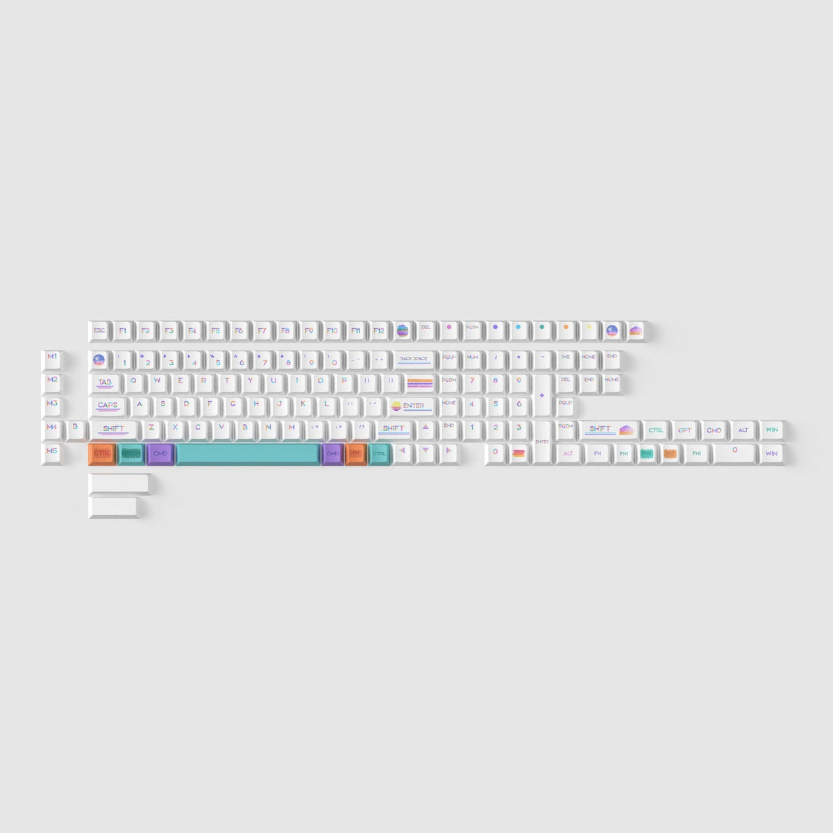 Pixel Sunset - Cherry Profile Dye-Sub PBT Full Keycap Set – Keychron ...